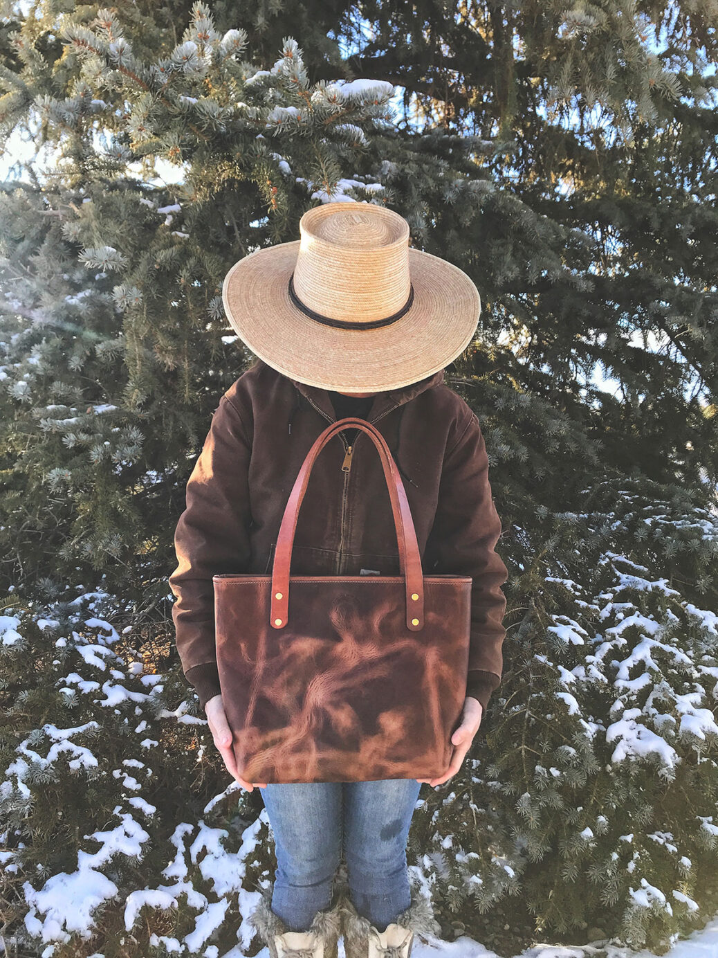Nevada Leather Tote Bag – Born Free Leather